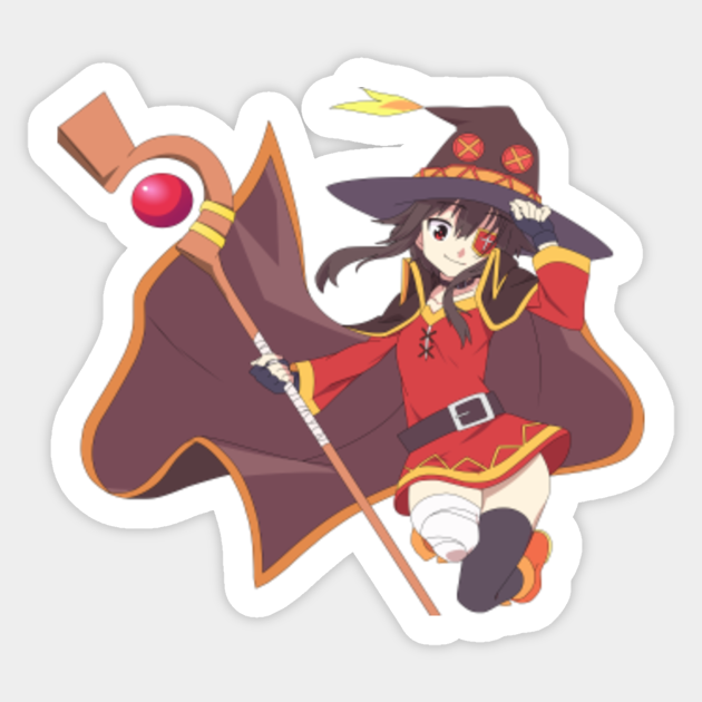 Megumin Konosuba Megumin Sticker Teepublic